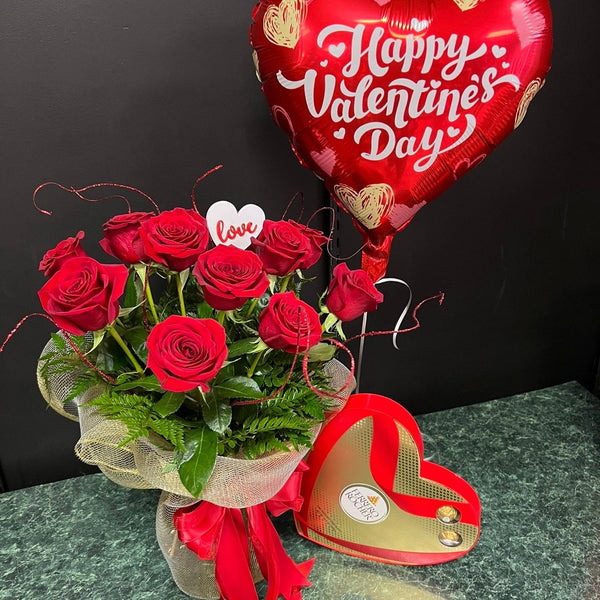 Valentine's Day Flower Arrangements Happy Valentine's Bouquet ...